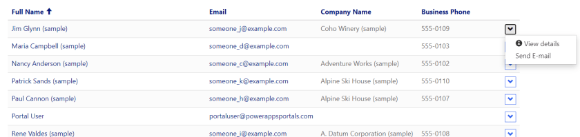 Power Apps Portals – Entity List: Conditional Action – Oliver Rodrigues